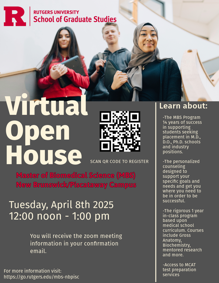 Biomedical and Health Sciences - Master's Degree Programs | Rutgers School of Graduate Studies